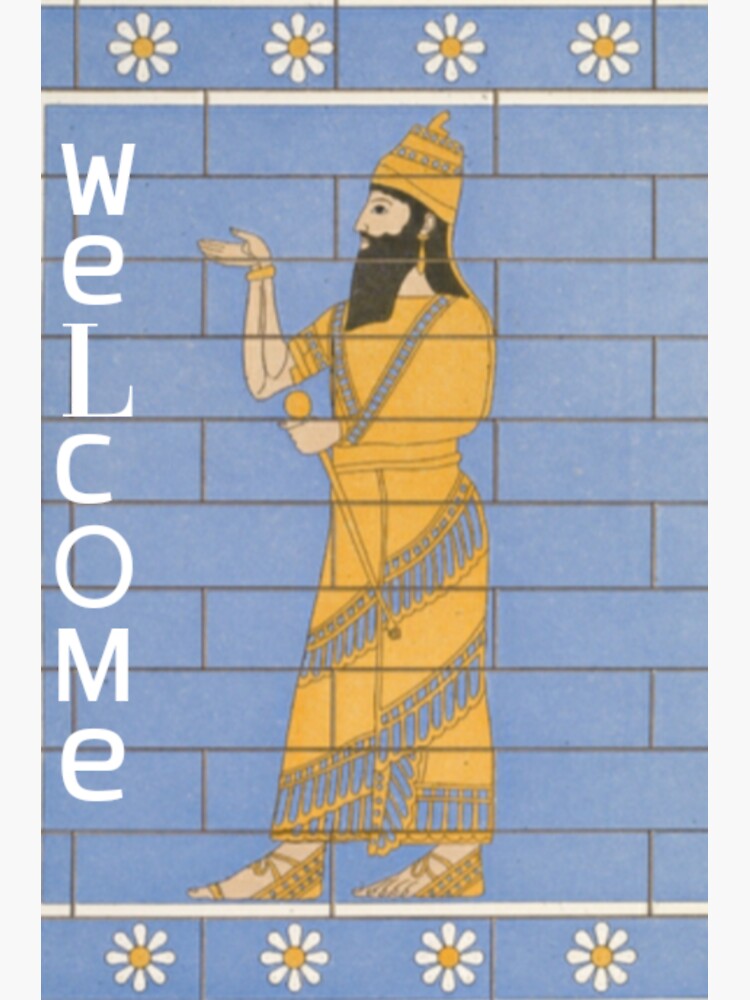 "Assyrian Welcome Sign" Sticker for Sale by tylamilian | Redbubble