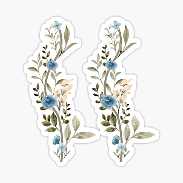 "Pressing Flowers vintage flower pattern flower tumblr " Sticker for ...