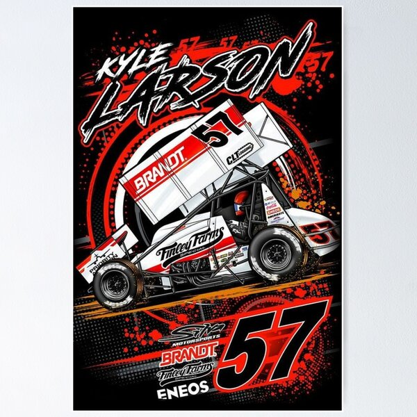 "kyle Larson" Poster for Sale by Krisnaputra54 | Redbubble