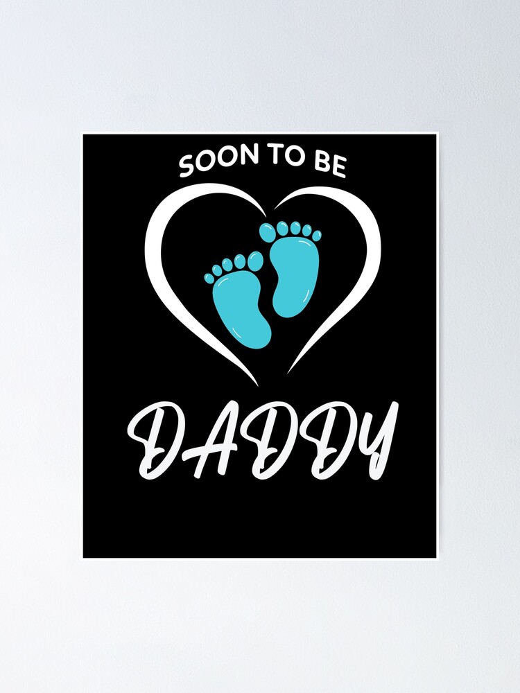 Póster «Anuncio de embarazo pronto para ser papá por primera vez papá ...