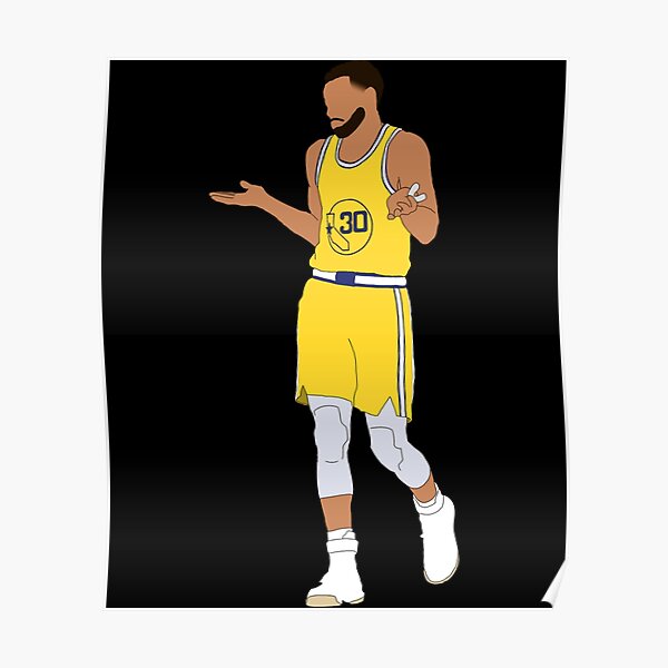 "Steph Curry Shrug " Poster for Sale by AlexMcleos | Redbubble