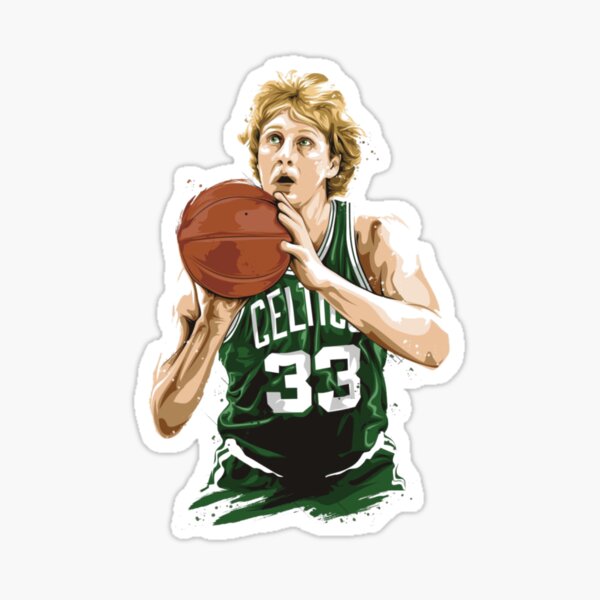 "LARRY BIRD" Sticker for Sale by fisyaaguja | Redbubble