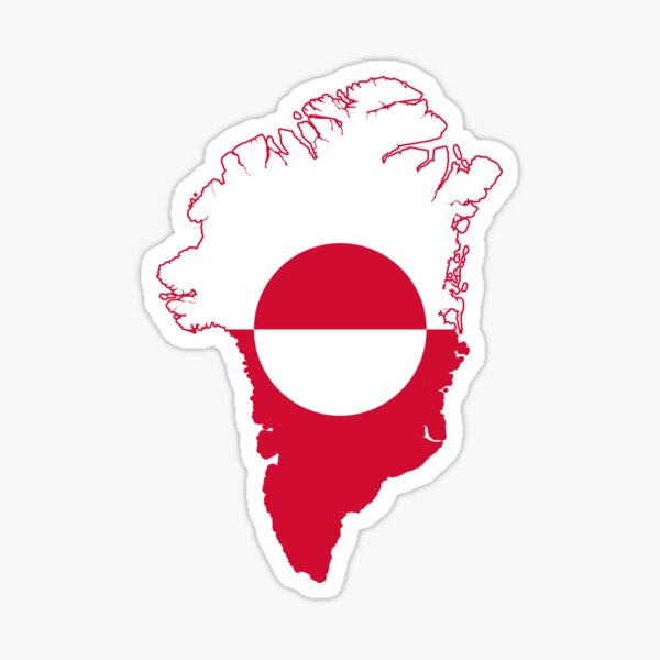 Greenland Flag Stickers | Redbubble