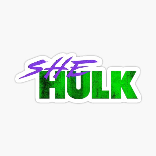 "SHE-HULK" Sticker for Sale by takaeuni | Redbubble