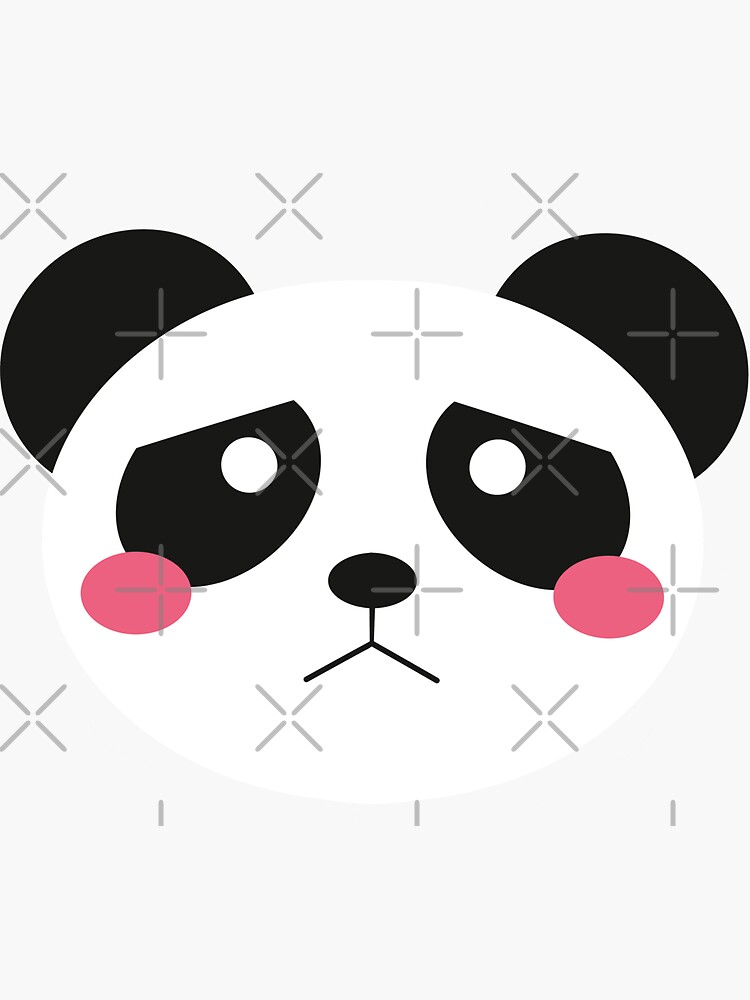"Sad panda" Sticker for Sale by ItsJeyonce | Redbubble