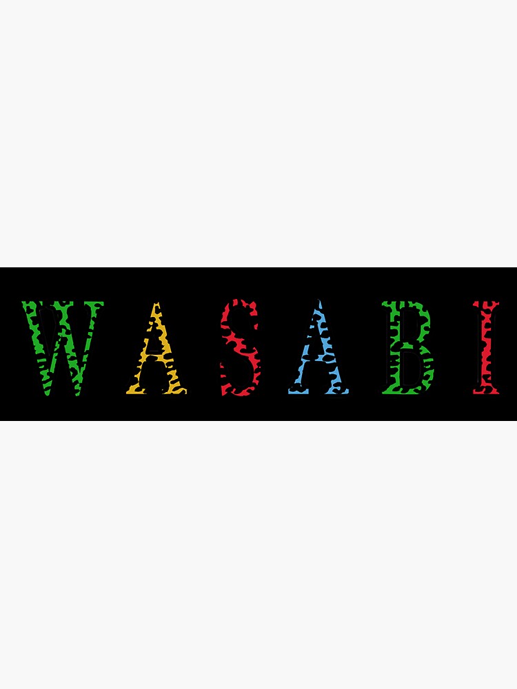 "WASABI" Sticker for Sale by HolliuxGift | Redbubble