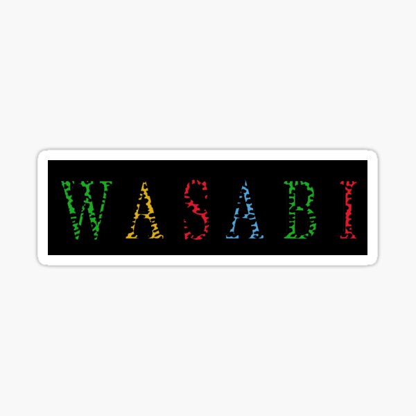 "WASABI" Sticker for Sale by HolliuxGift | Redbubble