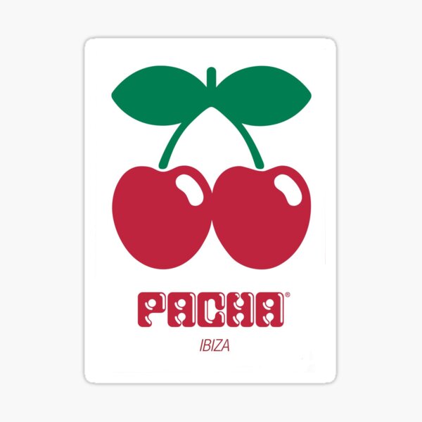 "Pacha Ibiza Cherry" Sticker for Sale by crlhammes | Redbubble