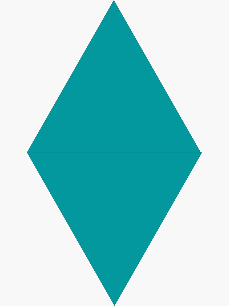 "Dark Cyan Rhombus" Sticker for Sale by ashramfashions | Redbubble