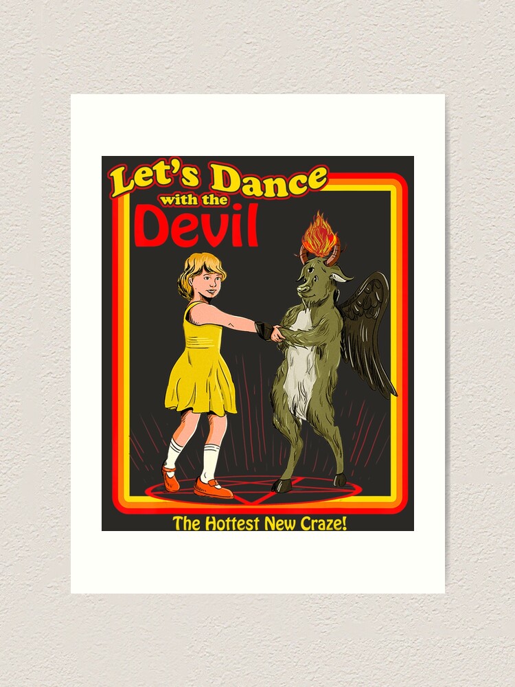 "Witchcraft Let's Dance with the Devil Baphomet Satanic Fun " Art Print ...