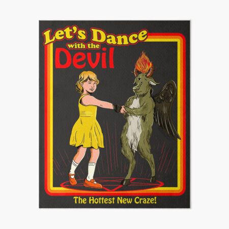 "Witchcraft Let's Dance with the Devil Baphomet Satanic Fun " Art Board ...