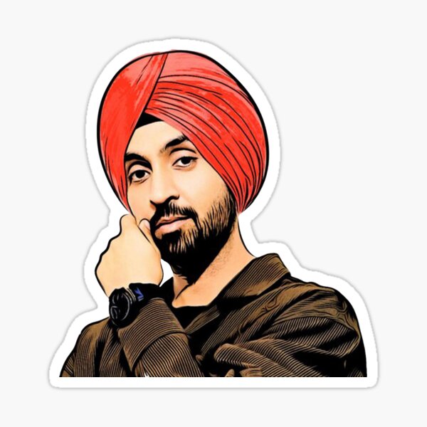 "diljit dosanjh greeting" Sticker for Sale by RolandoBorer | Redbubble