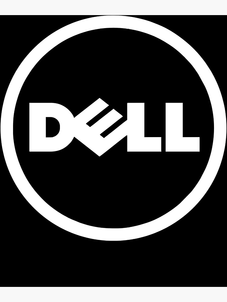 "vintage Dell Computer Logo white" Poster for Sale by PeterwRamseth ...