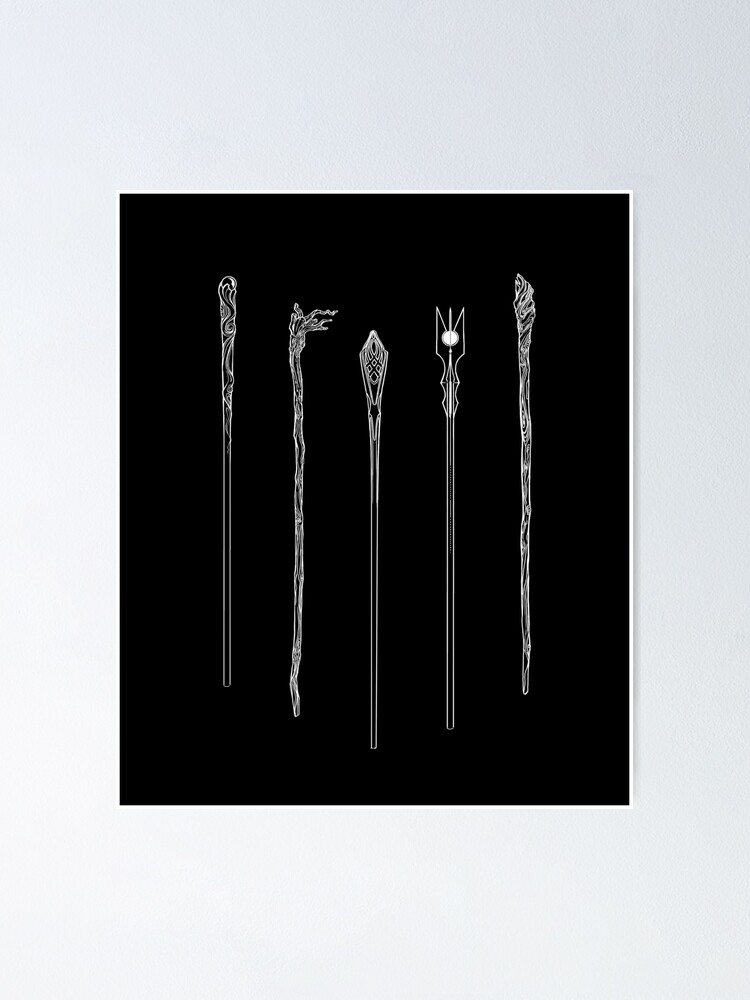 "Staff of the Istari" Poster by AlanBaoArt | Redbubble