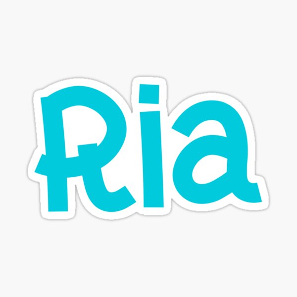 "Ria, Funny Cool Best color art" Sticker for Sale by artdragongift ...