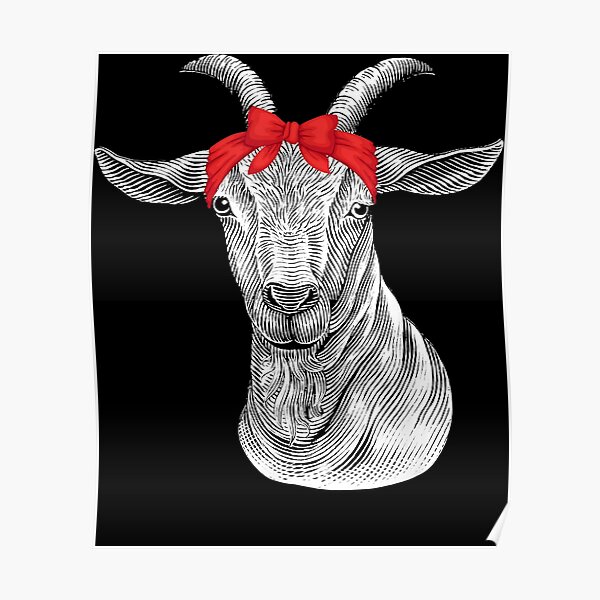"Funny Goat Lover Goat Fan Goats" Poster for Sale by MiduraBrand ...
