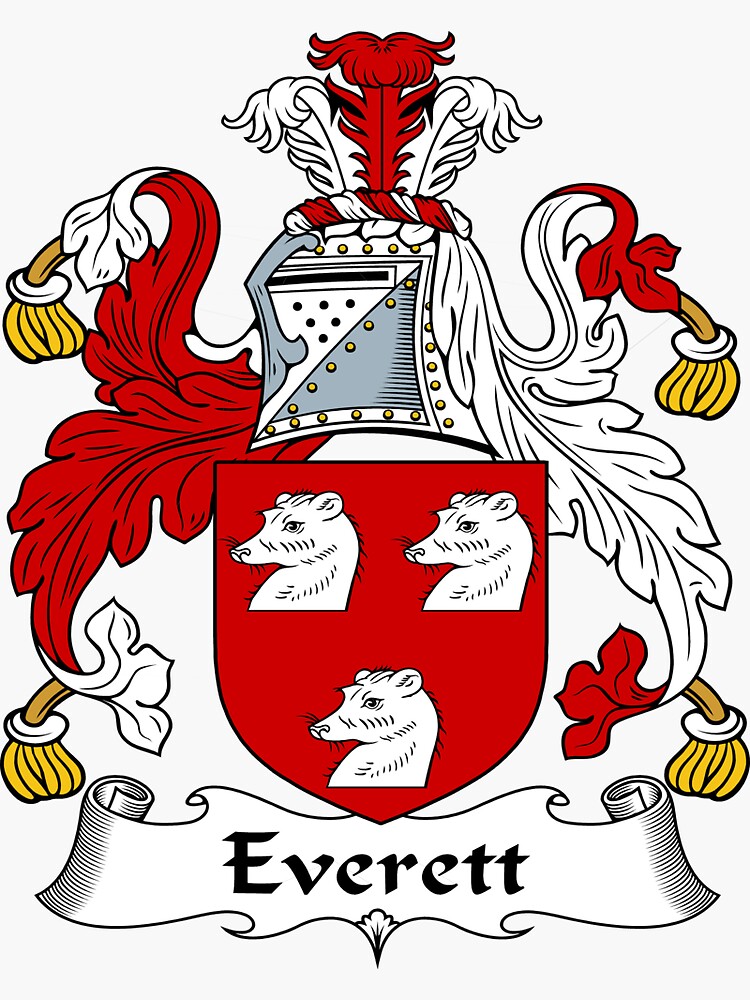 "Everett" Sticker for Sale by HaroldHeraldry | Redbubble