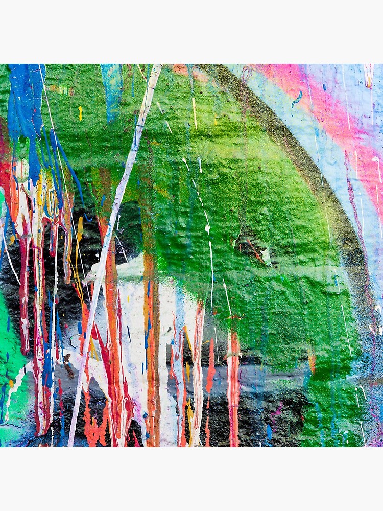 "Dripping paint graffiti wall" Clock for Sale by Juhku | Redbubble