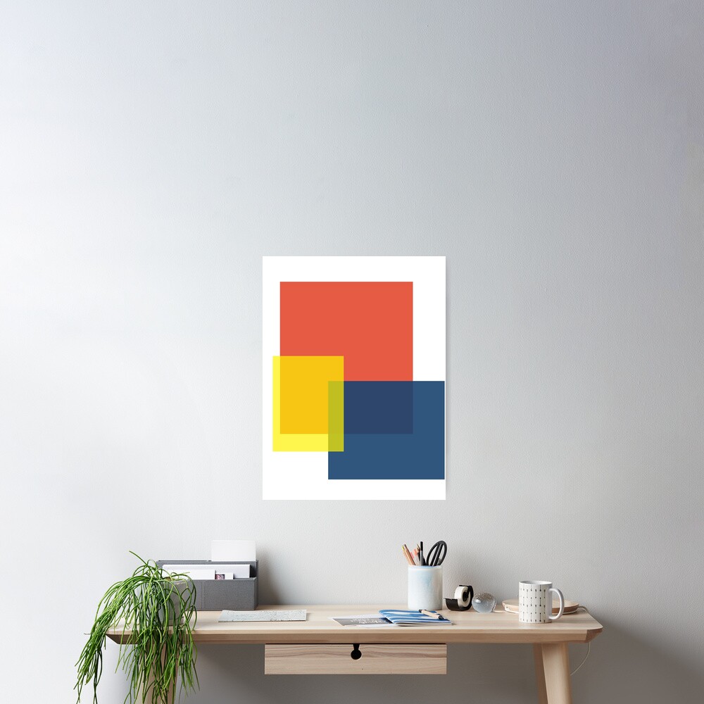 "Primary Colors - Color Block" Poster for Sale by tuesdaymoon | Redbubble