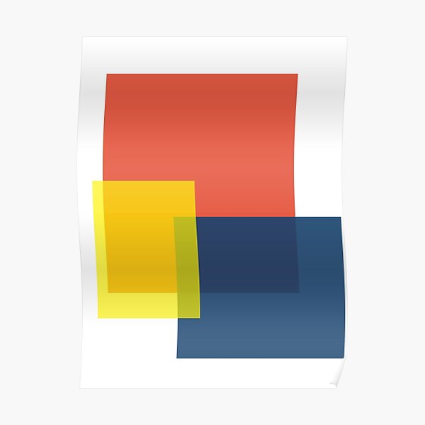 "Primary Colors - Color Block" Poster for Sale by tuesdaymoon | Redbubble