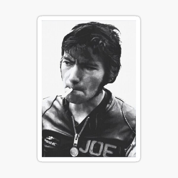 "Joey Dunlop Motorcycle Legend" Sticker for Sale by josefinawolfe ...