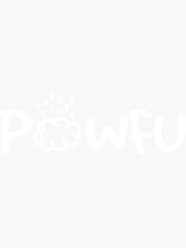 "Powfu" Sticker for Sale by ColinHollandaa | Redbubble