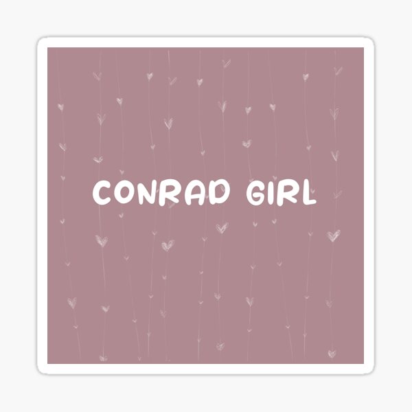"conrad girl" Sticker for Sale by Chiraz-Art | Redbubble