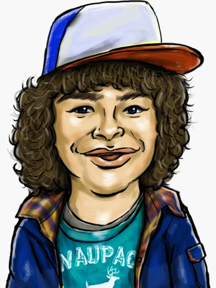 "Stranger Things Dustin Henderson" Sticker for Sale by LCDuffey | Redbubble