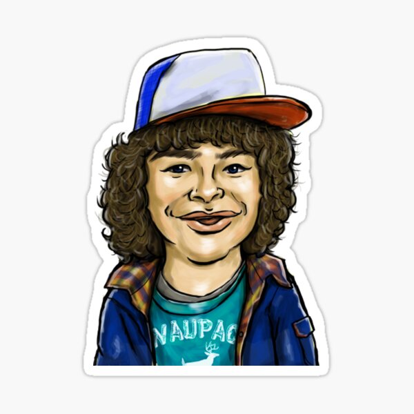 "Stranger Things Dustin Henderson" Sticker for Sale by LCDuffey | Redbubble