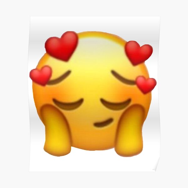 "Uwu cute heart emoji " Poster for Sale by HolidayXCol | Redbubble