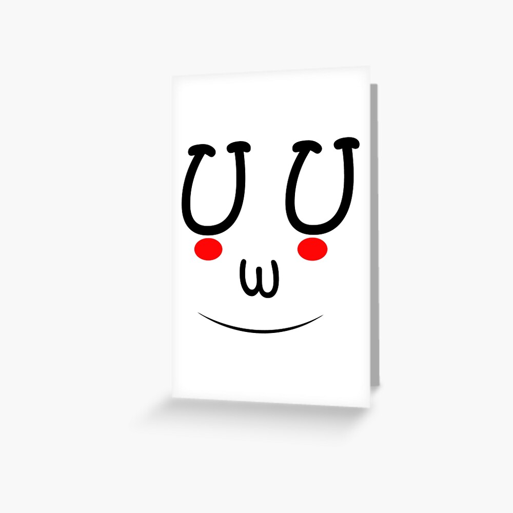 "uwu happy cute face emoticon " Greeting Card for Sale by HolidayXCol ...