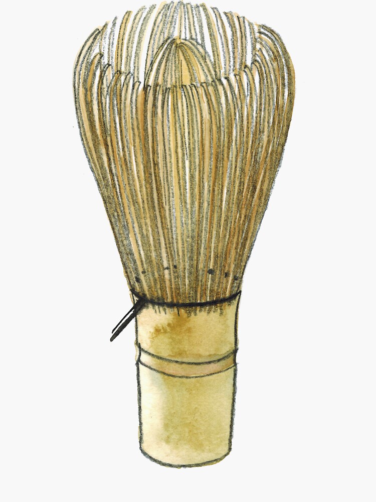 "Matcha whisk. Chasen. Watercolor painting." Sticker for Sale by Lunta ...