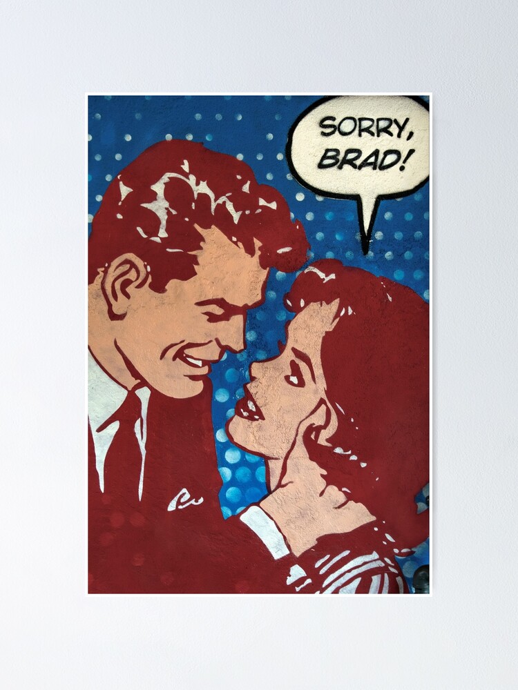 "Vintage Comic "Sorry Brad!"" Poster for Sale by HudsonMcKenna | Redbubble