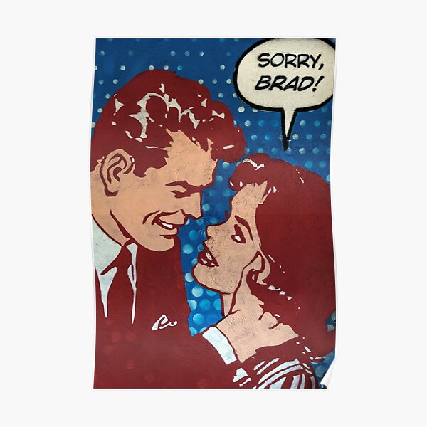 "Vintage Comic "Sorry Brad!"" Poster for Sale by HudsonMcKenna | Redbubble