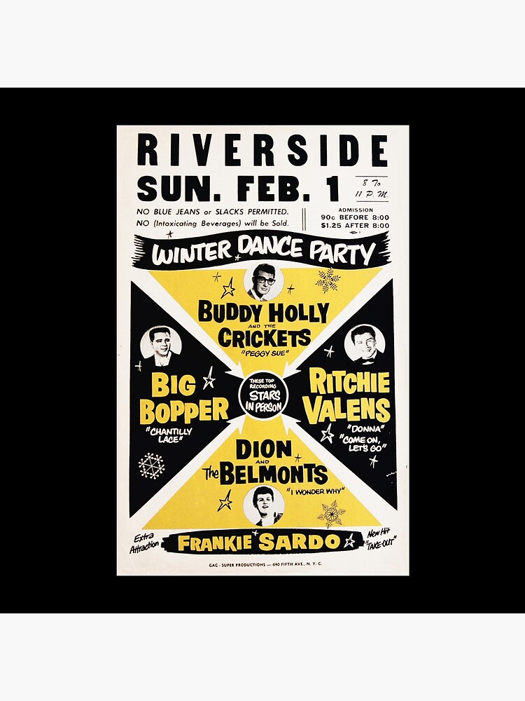 "Buddy Holly The Big Bopper Ritchie Valens The Crickets Vintage Concert ...