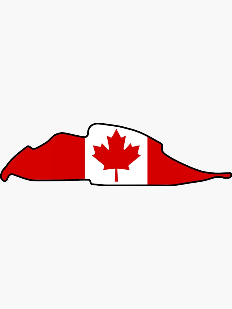 "Canada race track layout " Sticker for Sale by NagleyAlex1 | Redbubble