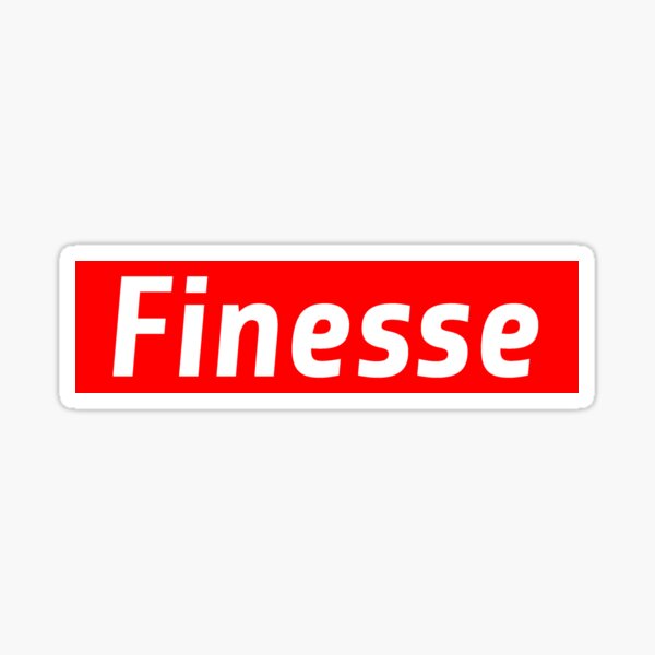 "Finesse" Sticker for Sale by Sylvdesigns | Redbubble
