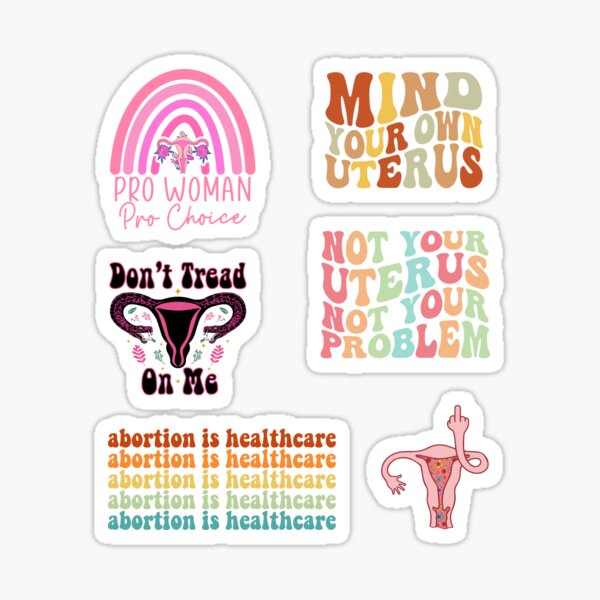 "Roe V Wade Sticker Pack, Abortion Sticker Pack, Pro Choice Sticker ...