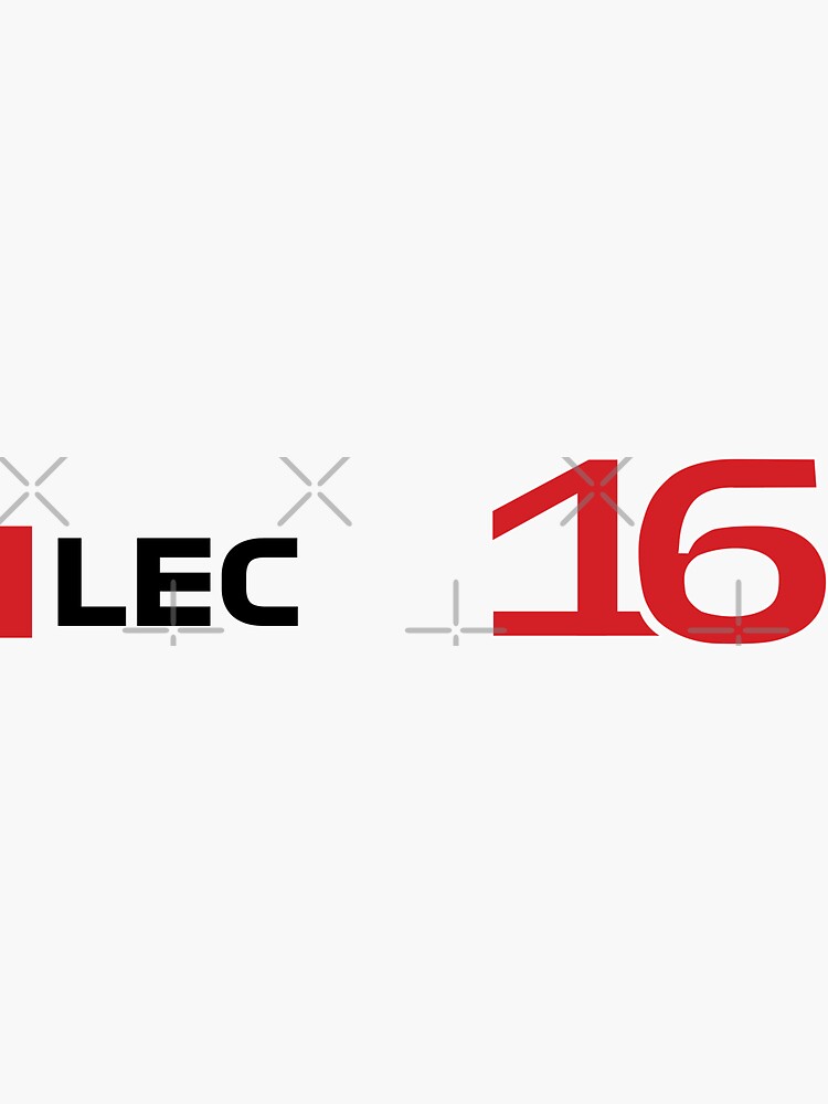 "Lec #16 white" Sticker for Sale by demhan | Redbubble