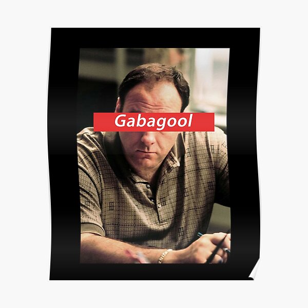"Nice Tony Soprano Gabagool" Poster for Sale by Gregunique | Redbubble