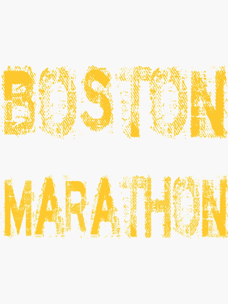 "Boston Marathon " Sticker for Sale by MimounArt | Redbubble