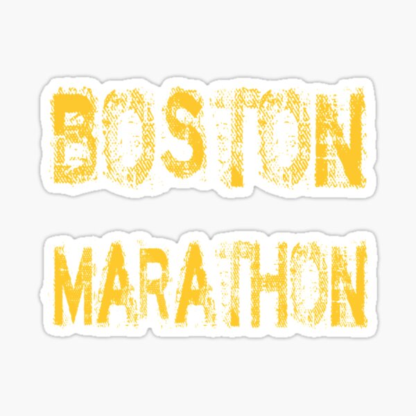 "Boston Marathon " Sticker for Sale by MimounArt | Redbubble