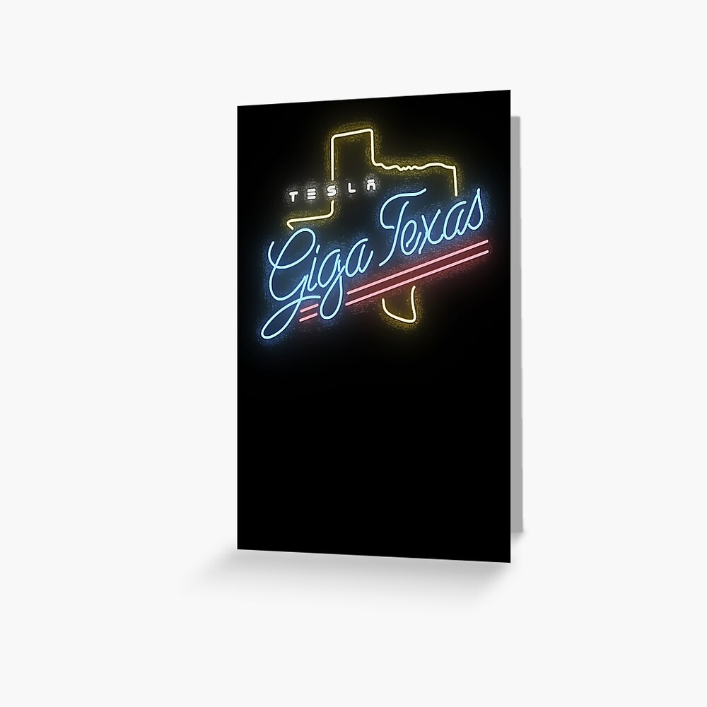 "Giga Texas Logo" Greeting Card for Sale by MarjorieRobiso | Redbubble