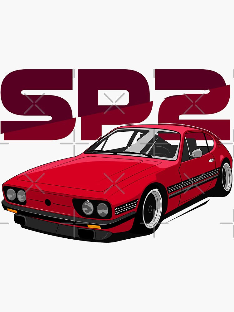 "SP2 OLDTIMER" Sticker for Sale by shketdesign | Redbubble