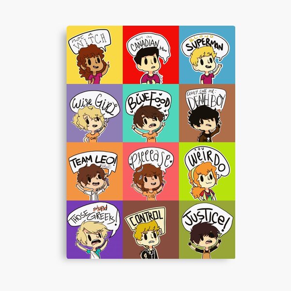 "PJO HEADSHOTS" Canvas Print for Sale by coffeemakerway | Redbubble