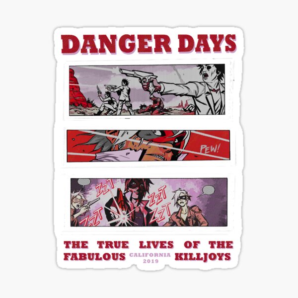 "Danger Days Vintage Comic" Sticker for Sale by RyiuaOpika | Redbubble