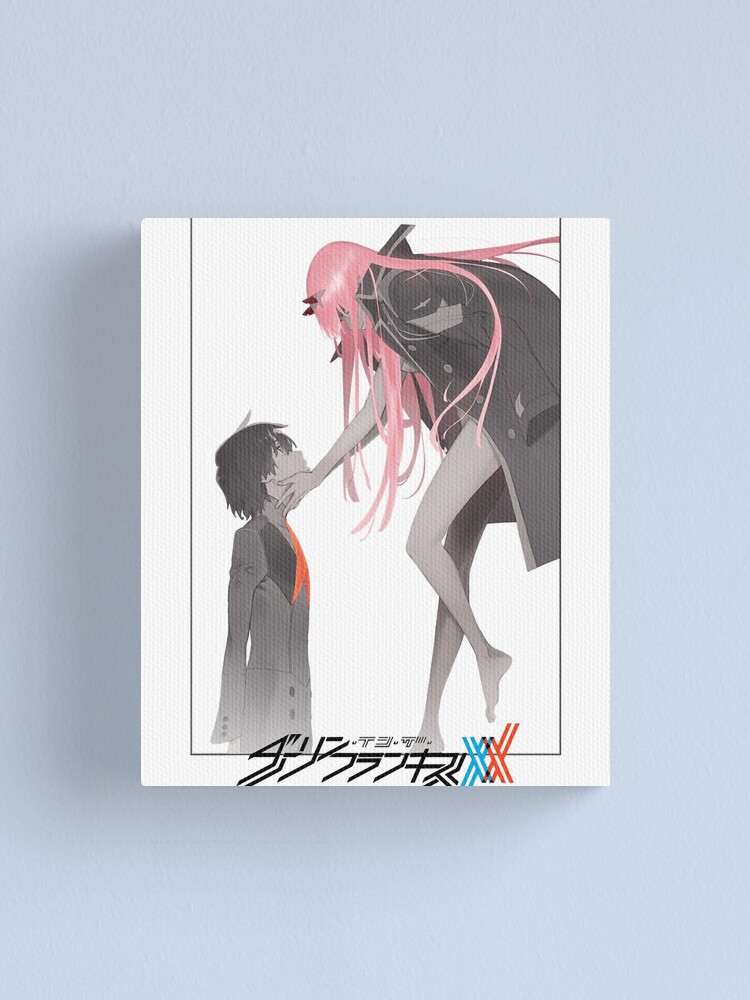 "Darling in the Franxx Hiro and Zero Two logo" Canvas Print for Sale by ...