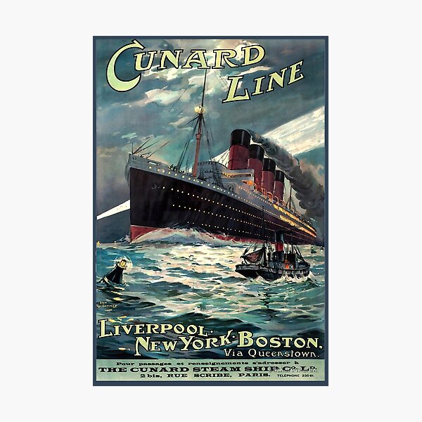 Lámina fotográfica «CUNARD LINES TITANIC WHITE STAR LINE ORIGINAL ...
