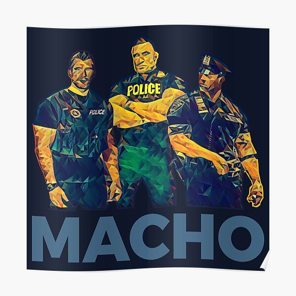 "MACHO (Police Cubism Theme)" Poster for Sale by LiverpoolStore | Redbubble