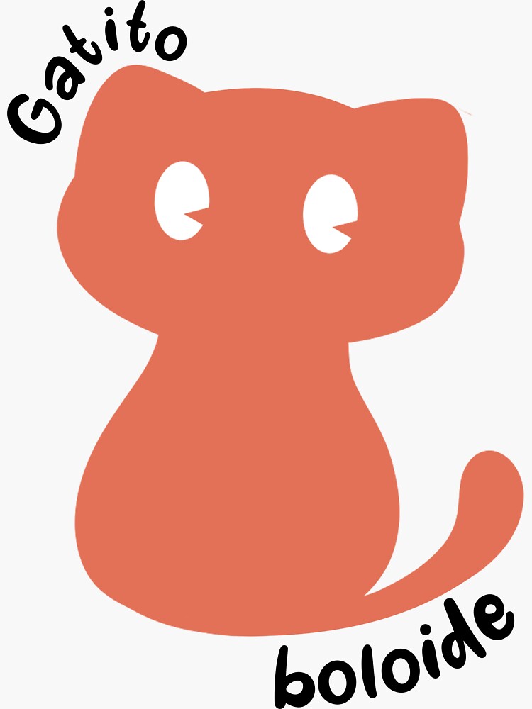 "boloid kitty 1" Sticker for Sale by javibuart | Redbubble